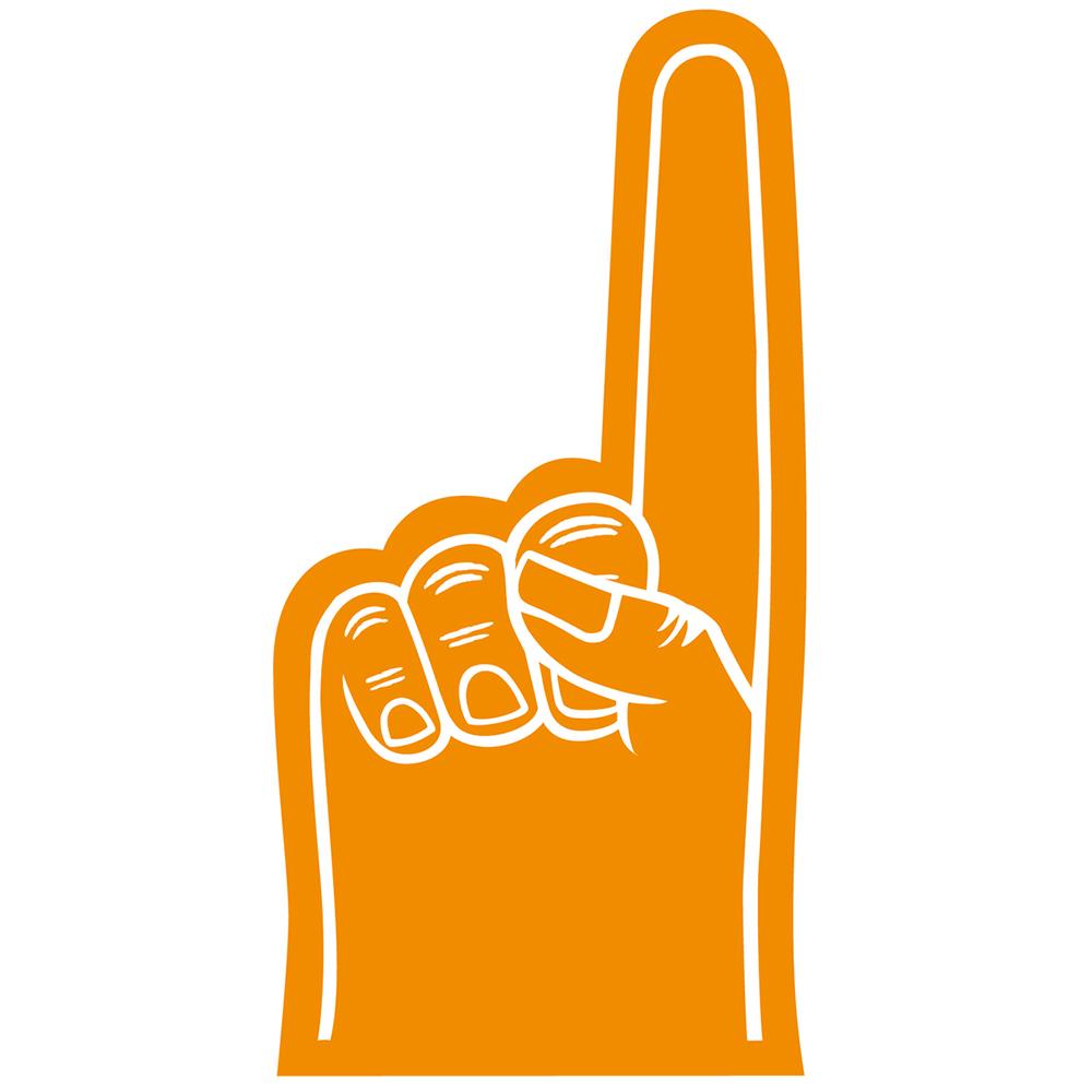 number 1 foam finger coloring pages