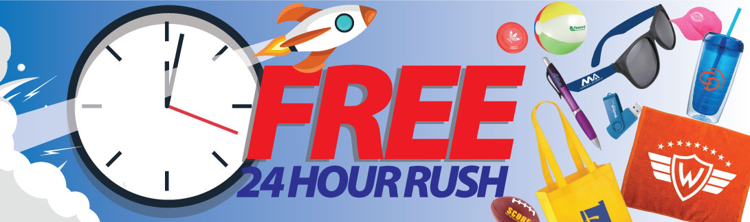 Cheap Promotional Items Fast, 24-Hour Rush Promo Products
