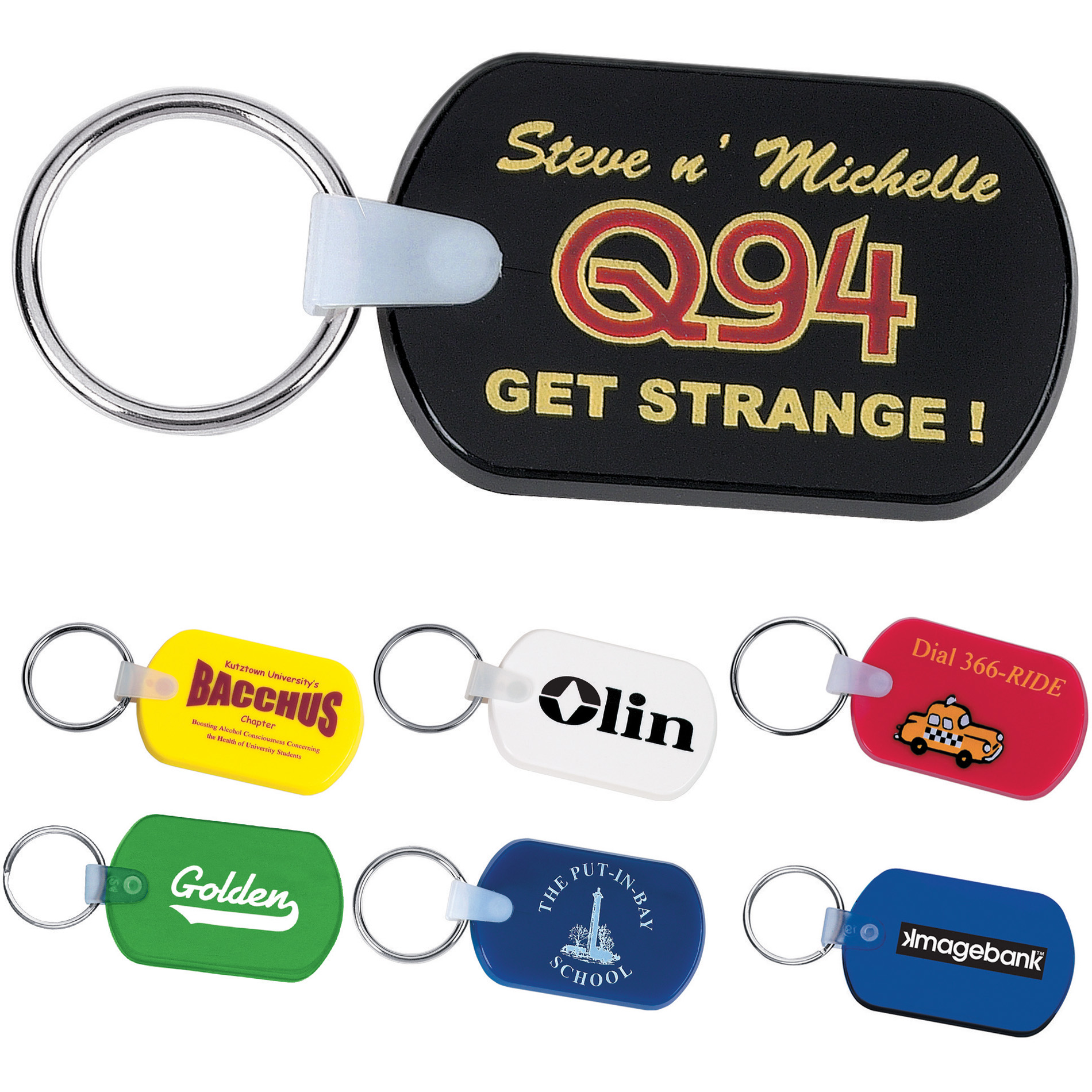 Personalized Flexible Keychain with Logo | rushIMPRINT